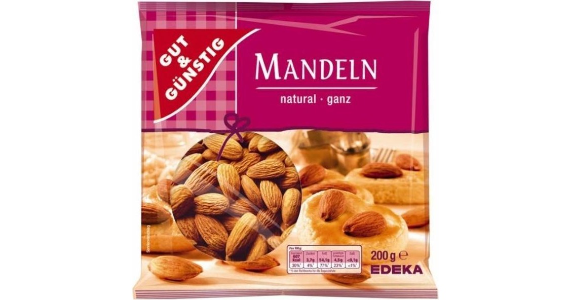 Edeka / Gut & Günstig Mandeln im Test: 1,0 sehr gut