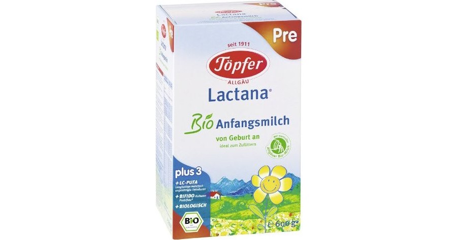 Töpfer Lactana Bio Anfangsmilch Pre im Test: 1,9 gut