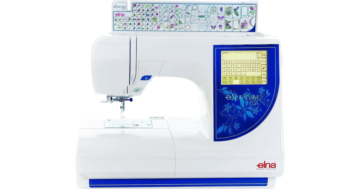 Elna eXpressive 820 | 100 eingespeicherte Muster zum Nachsticken