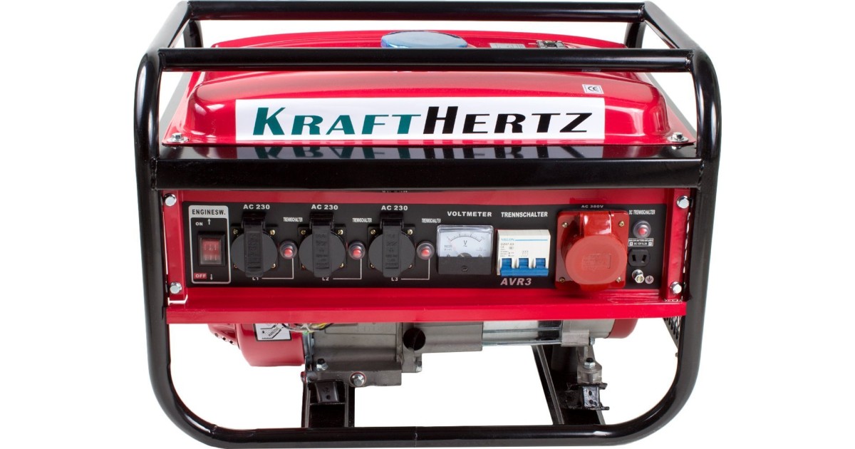 KraftHertz Strom-Generator 4,8 kW (6,5 PS) | Strom auch unterwegs