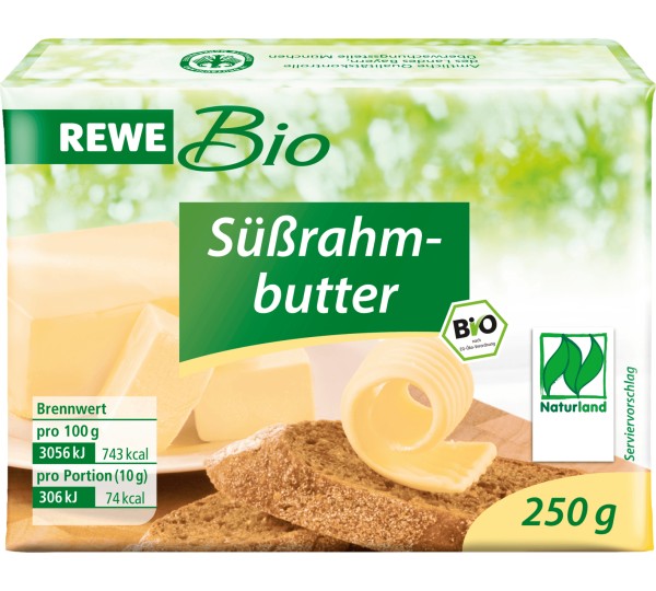 Rewe / Bio Süßrahmbutter im Test: 1,9 gut