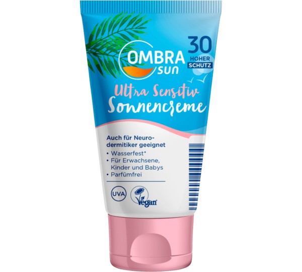 Aldi Nord / Ombra Sun Ultra Sensitiv Sonnencreme LSF 30 im Test: 1,4 ...