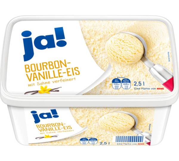 Rewe / Ja! Bourbon-Vanille-Eis im Test: 2,6