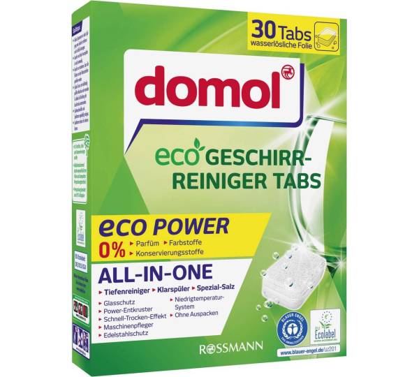 Rossmann / Domol Eco Geschirr-Reiniger Tabs im Test: 2,6