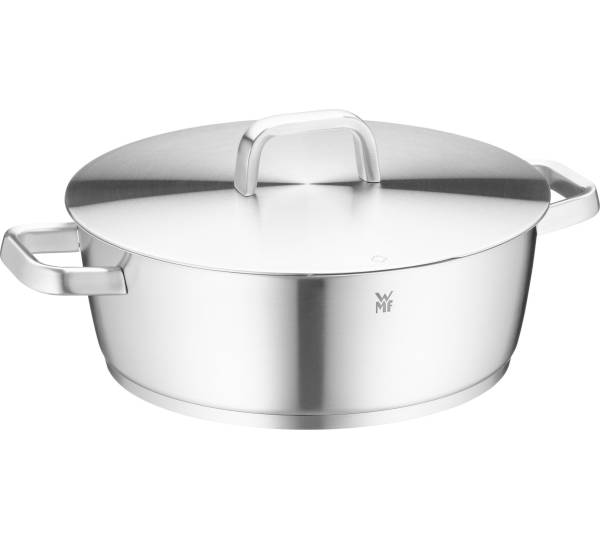 WMF Iconic Bräter | Großer Bratentopf aus satiniertem Cromargan® mit konischer Form