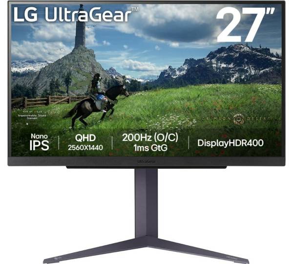 LG UltraGear 27GS85QX-B: 1,4 sehr gut | 2K-Gaming-Monitor mit hellem Panel