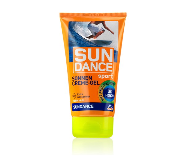 dm / Sun Dance Sport Sonnen Creme Gel LSF 30 Test | Testberichte.de