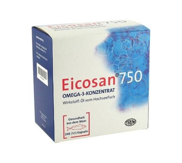 Eicosan 750 Omega-3-Konzentrat, Kapseln Test | Testberichte.de