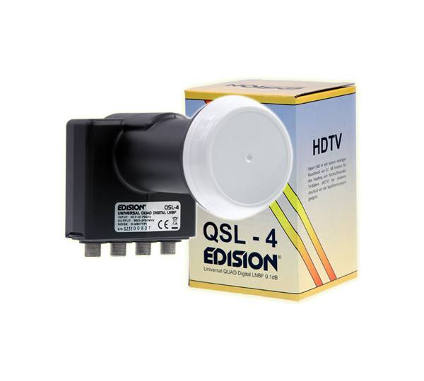 Edision QSL-4 im Test: 1,4 sehr gut | Empfangsstarkes LNB zum fairen Preis