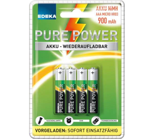 Edeka Akku Micro AAA (HR03) im Test: 2,0 gut