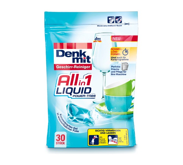 dm / Denk mit All in 1 Liquid Power-Tabs Test | Testberichte.de